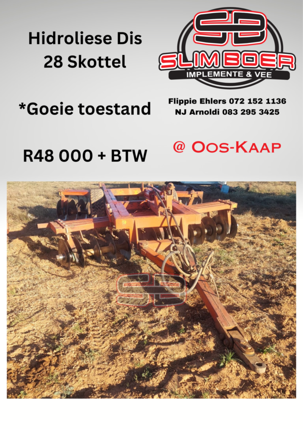 Hidroliese Dis 28 Skottel | Slim Boer Implemente