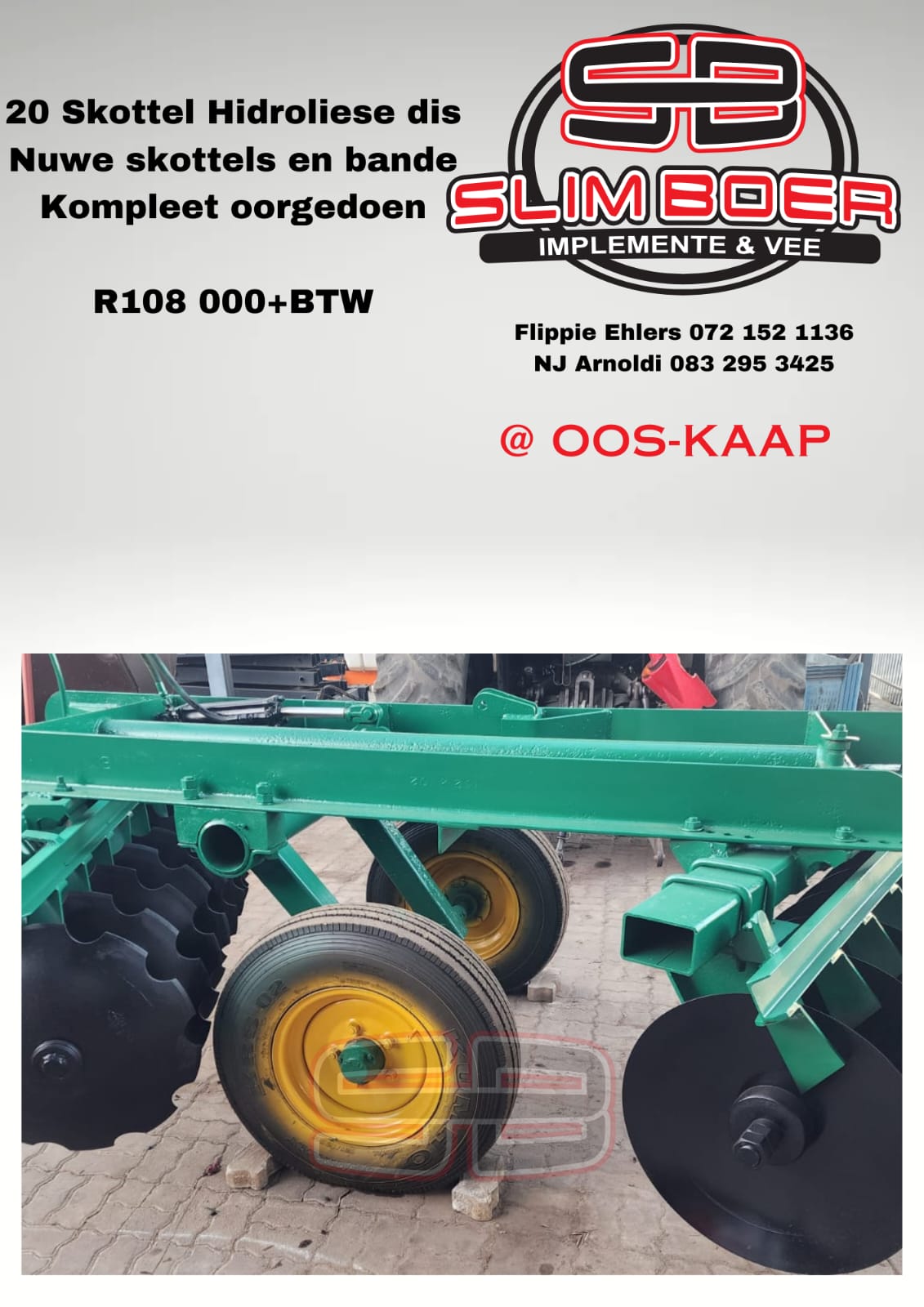 20 Skottel Hidroliese Dis. Nuwe skottels en bande (oorgedoen) | Slim ...